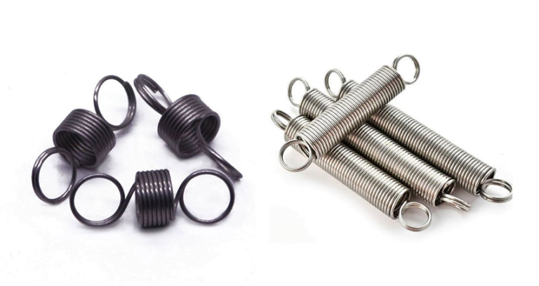Double loop extension spring | Quality spring manufacturers