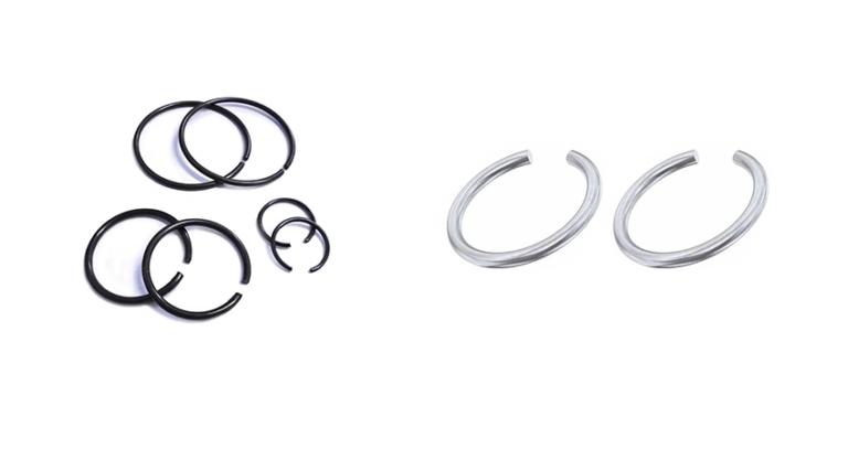 Quality custom round wire snap rings for shafts manufacturer