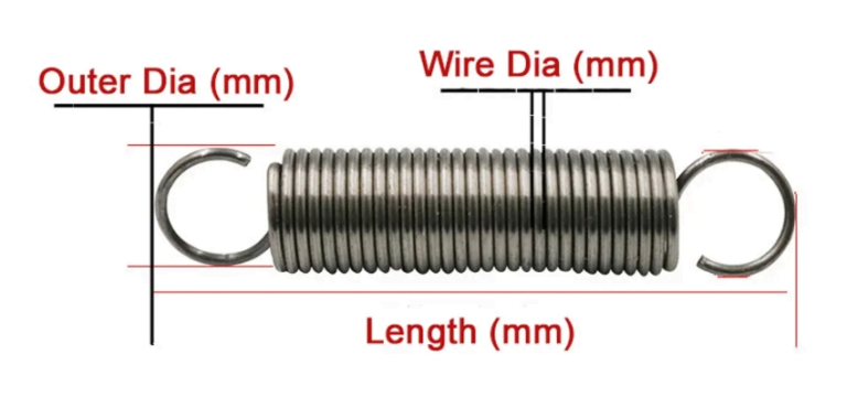 Quality Extension Tension Expansion Spring With Hook Springs